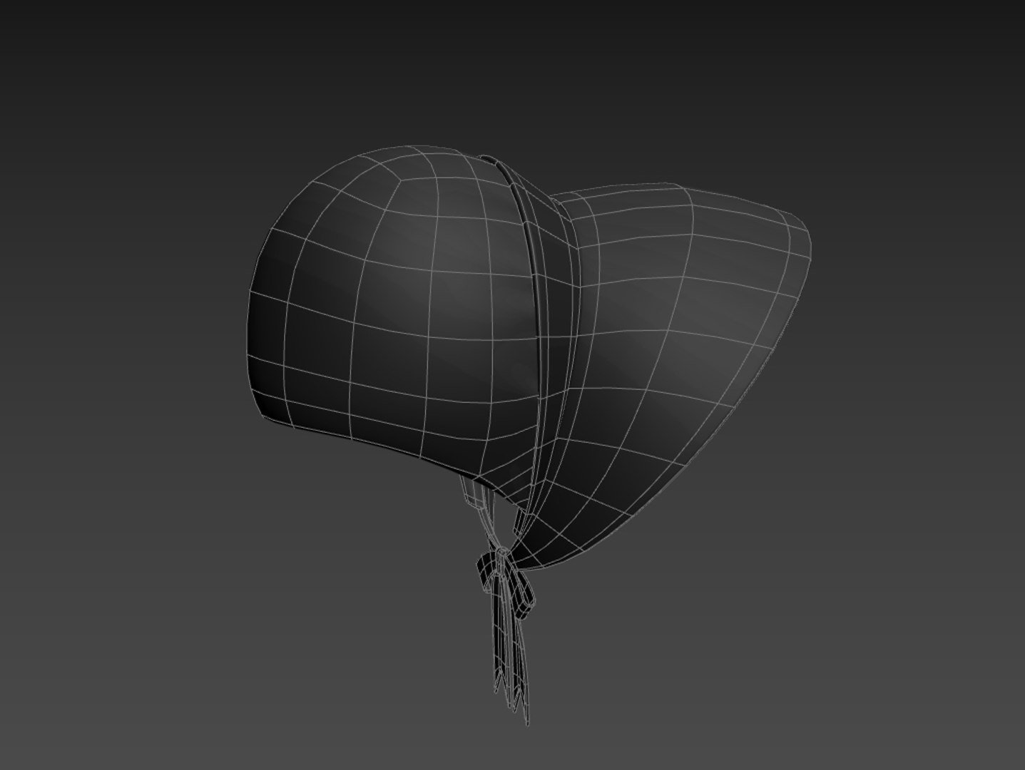 3D bonnet hat model - TurboSquid 1561200
