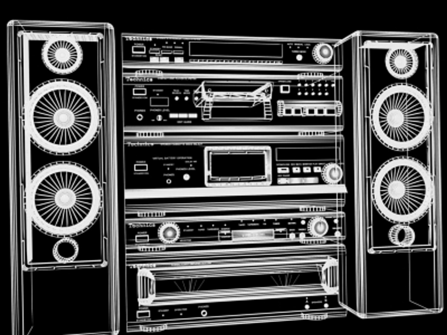 music stereo recorder 3d model