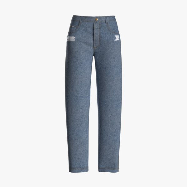 Rigged Jeans 3D Models with Enhanced License Tiers for Download ...