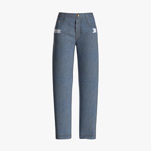 Animated Jeans 3D Models With Enhanced License Tiers For Download ...