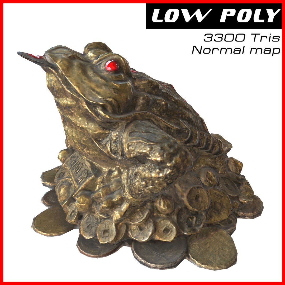 3d Model Money Toad