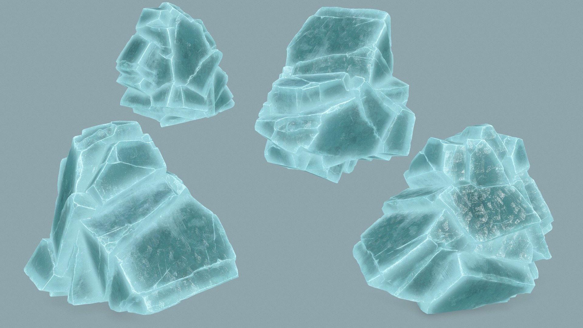 Ice Rocks Model - TurboSquid 2168152