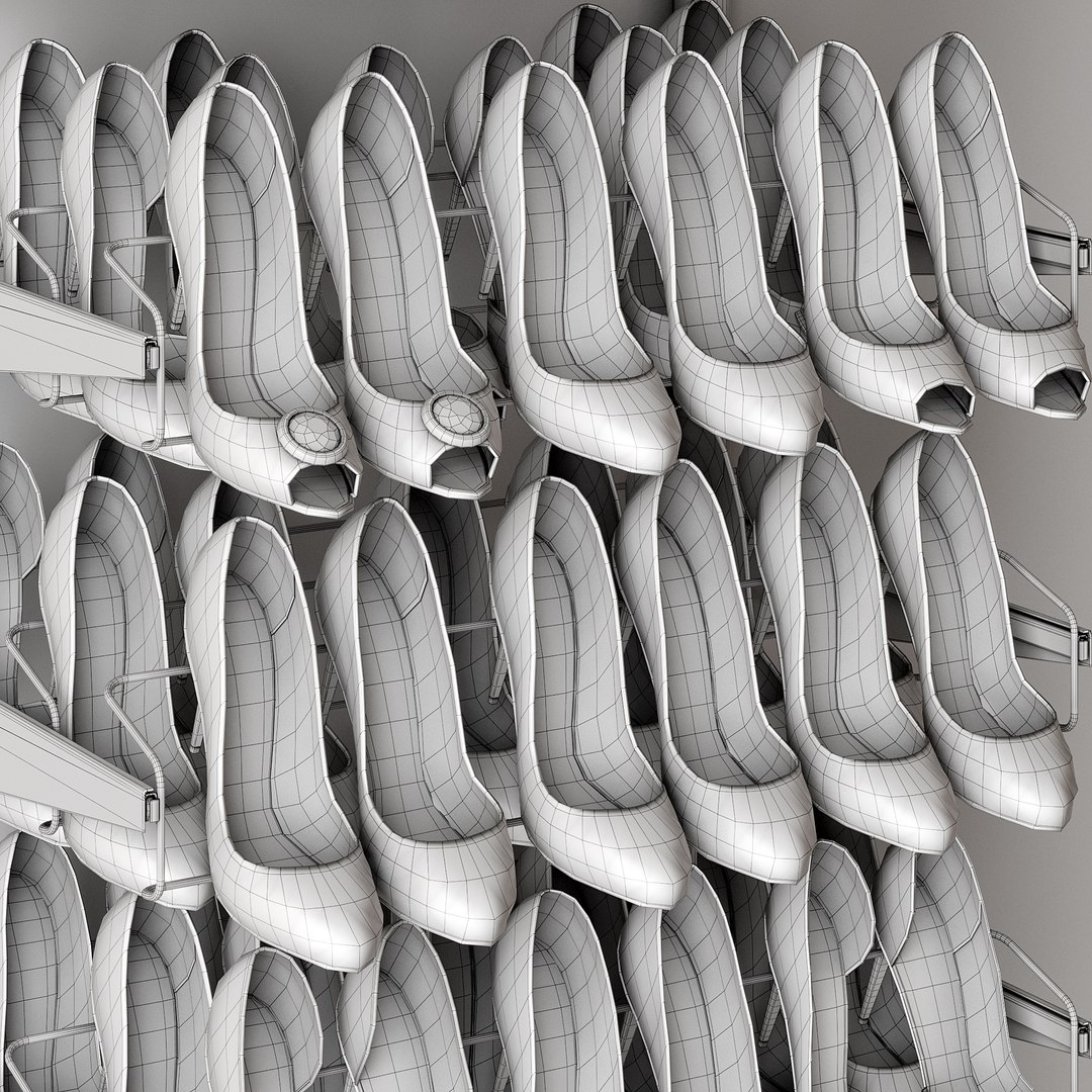 3D Shoe Rack Model - TurboSquid 1748423