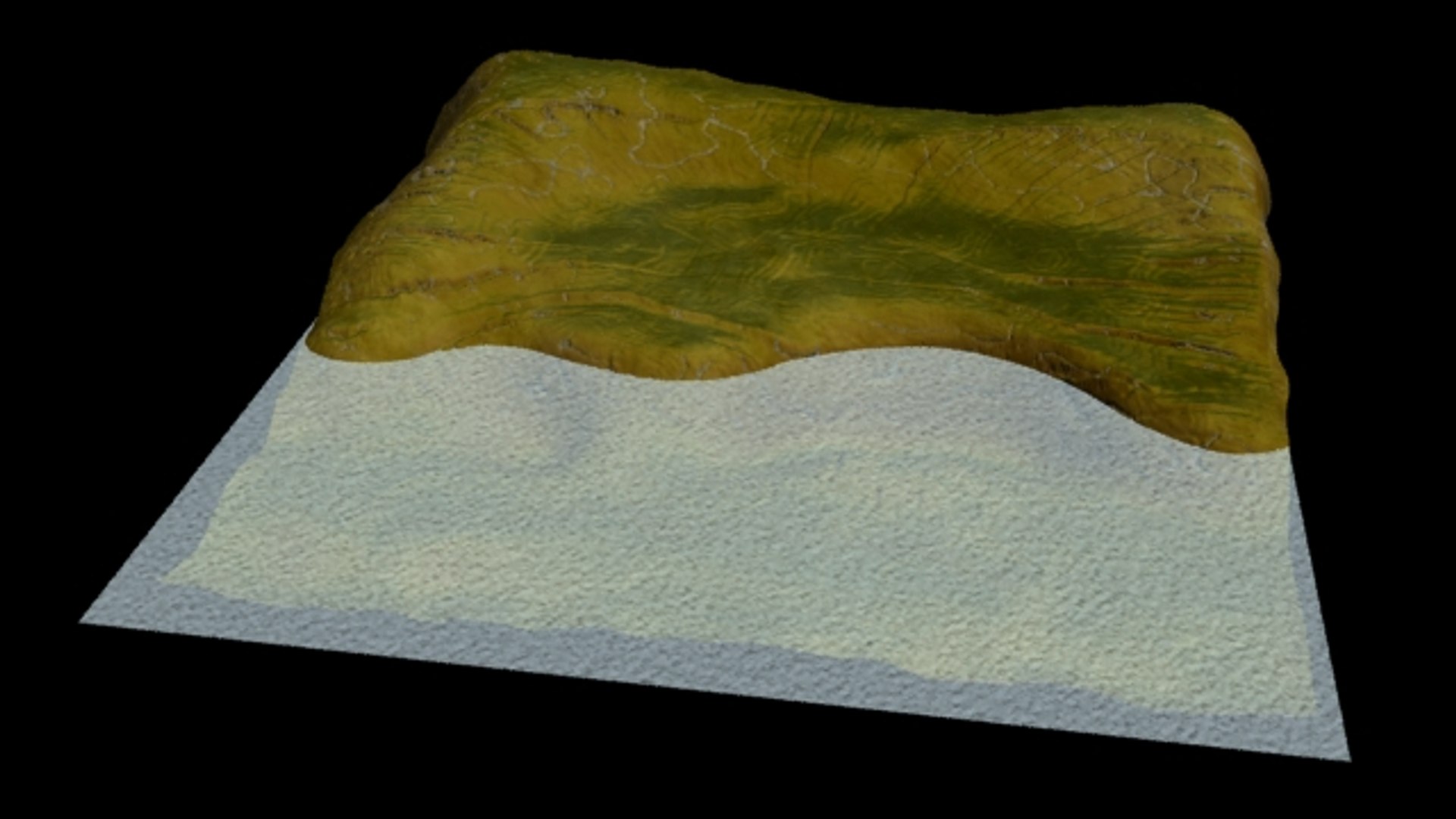 Coastal Landscape Scenes 3d Model