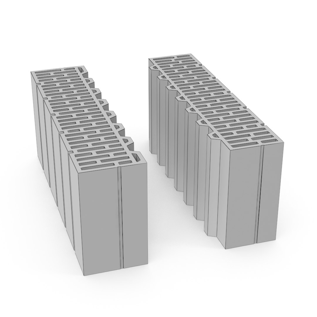 3D wienerberger block model - TurboSquid 1210507