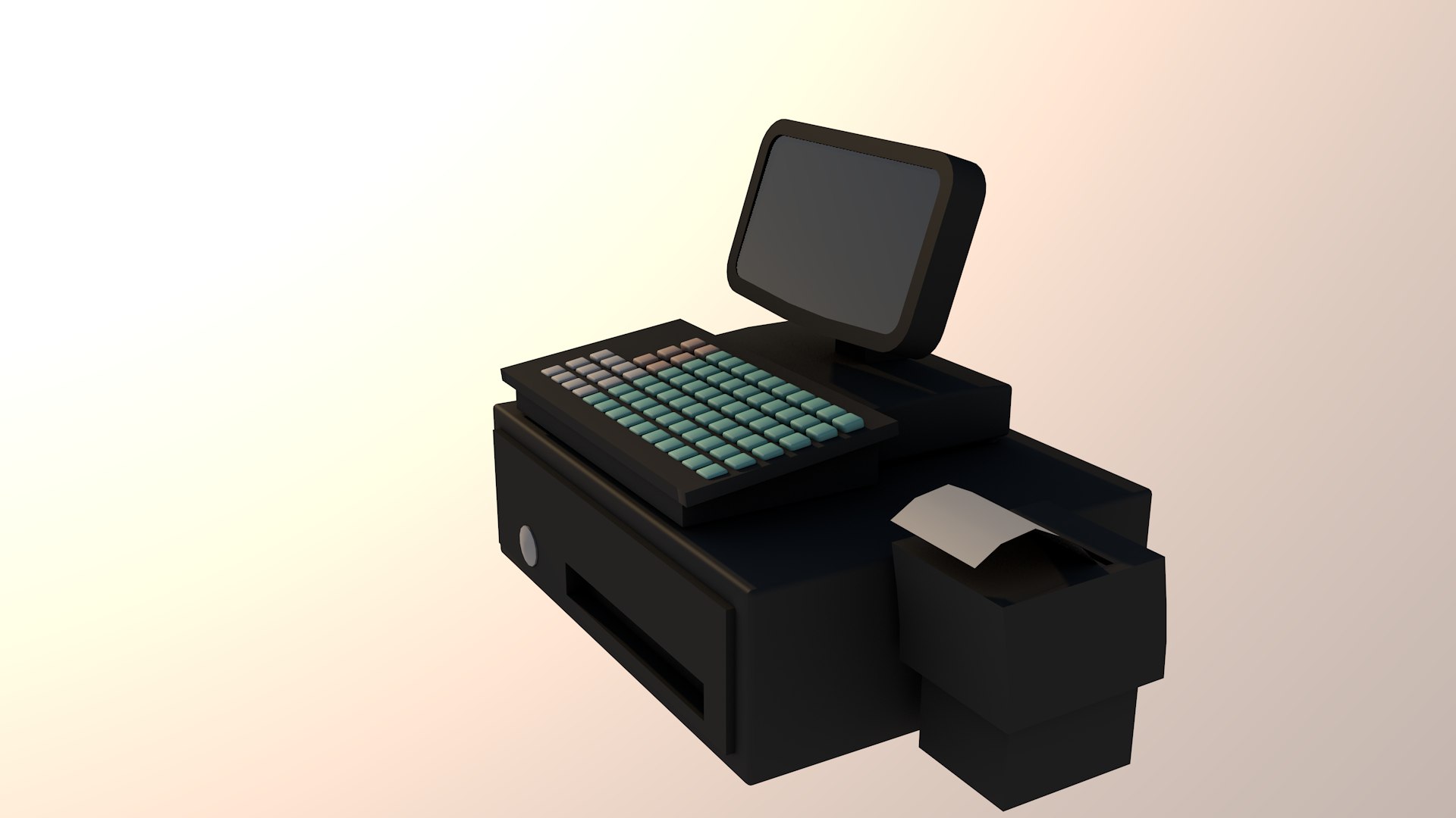 3D cash desk model - TurboSquid 1195257