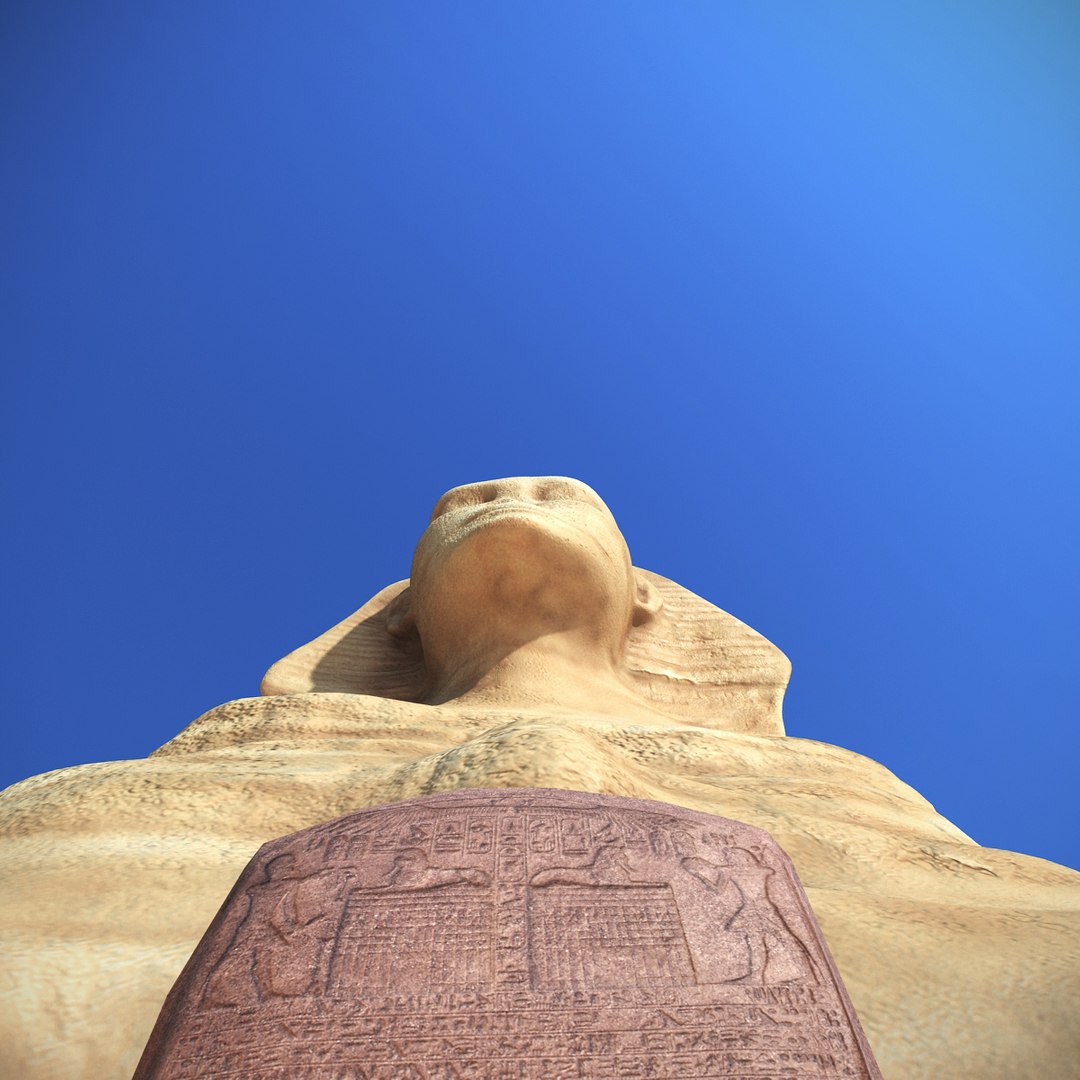 3d Great Sphinx Model