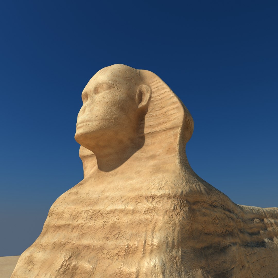 3d Great Sphinx Model