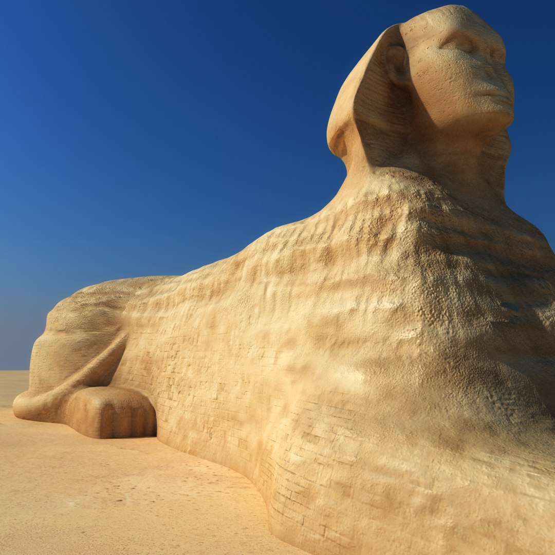 3d Great Sphinx Model