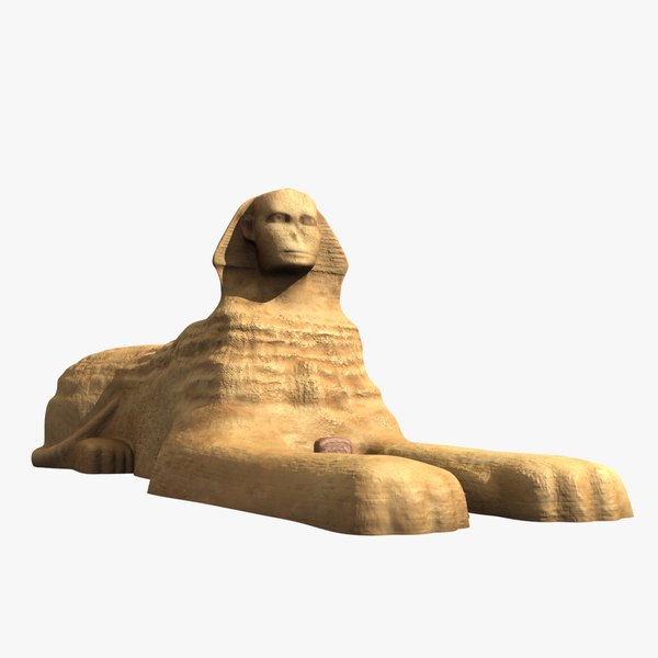 3d great sphinx model