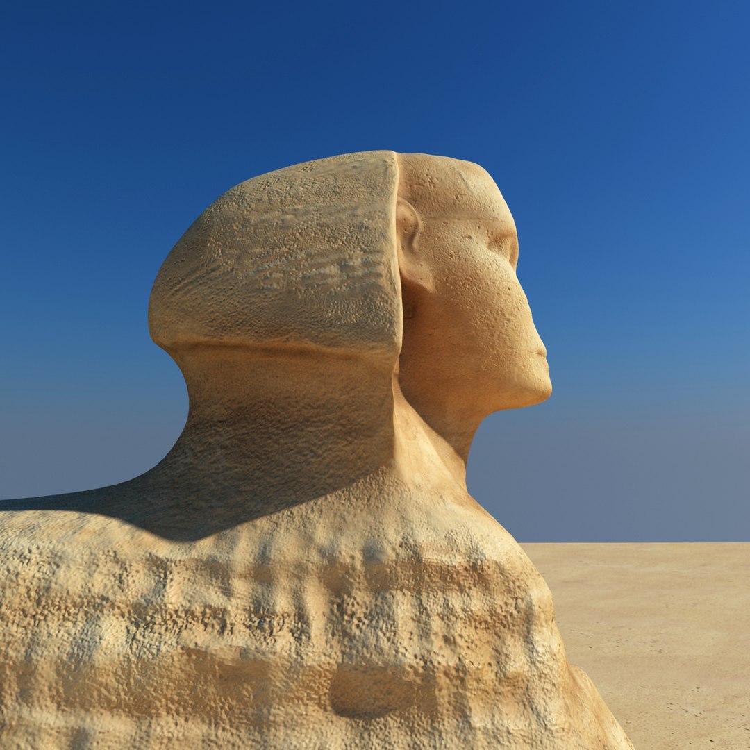 3d Great Sphinx Model