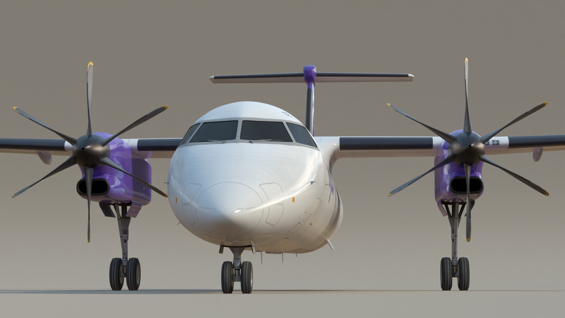 3D Flybe Dash8 Q400 SC Model - TurboSquid 2313836