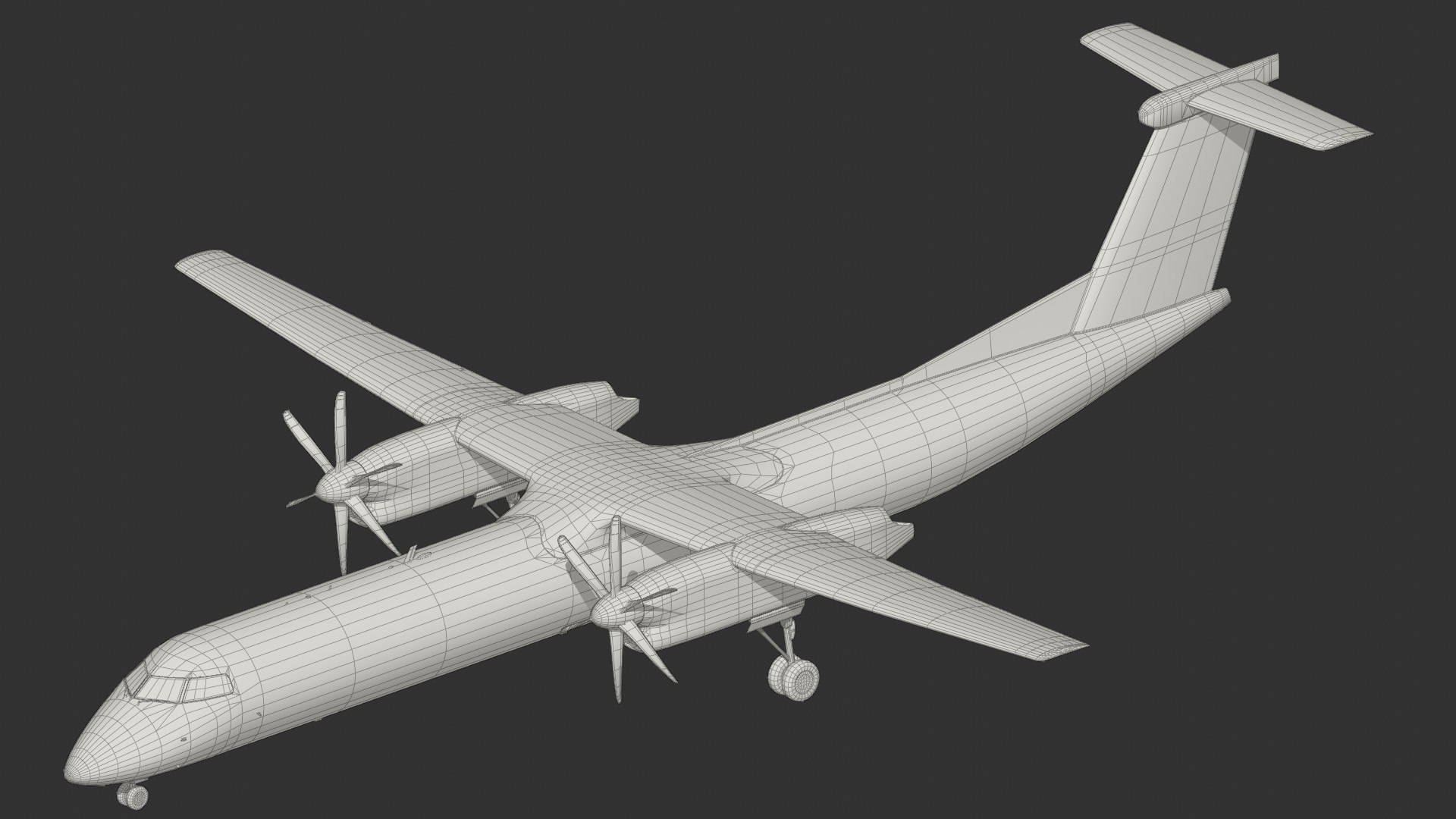 3D Flybe Dash8 Q400 SC Model - TurboSquid 2313836