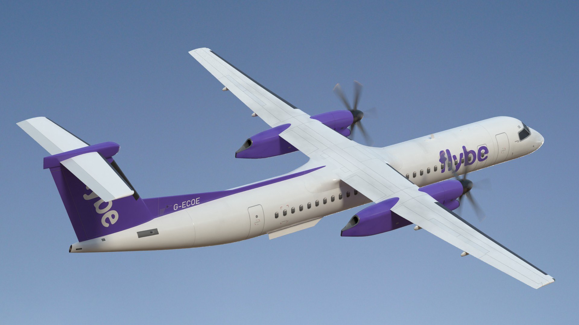 3D Flybe Dash8 Q400 SC Model - TurboSquid 2313836