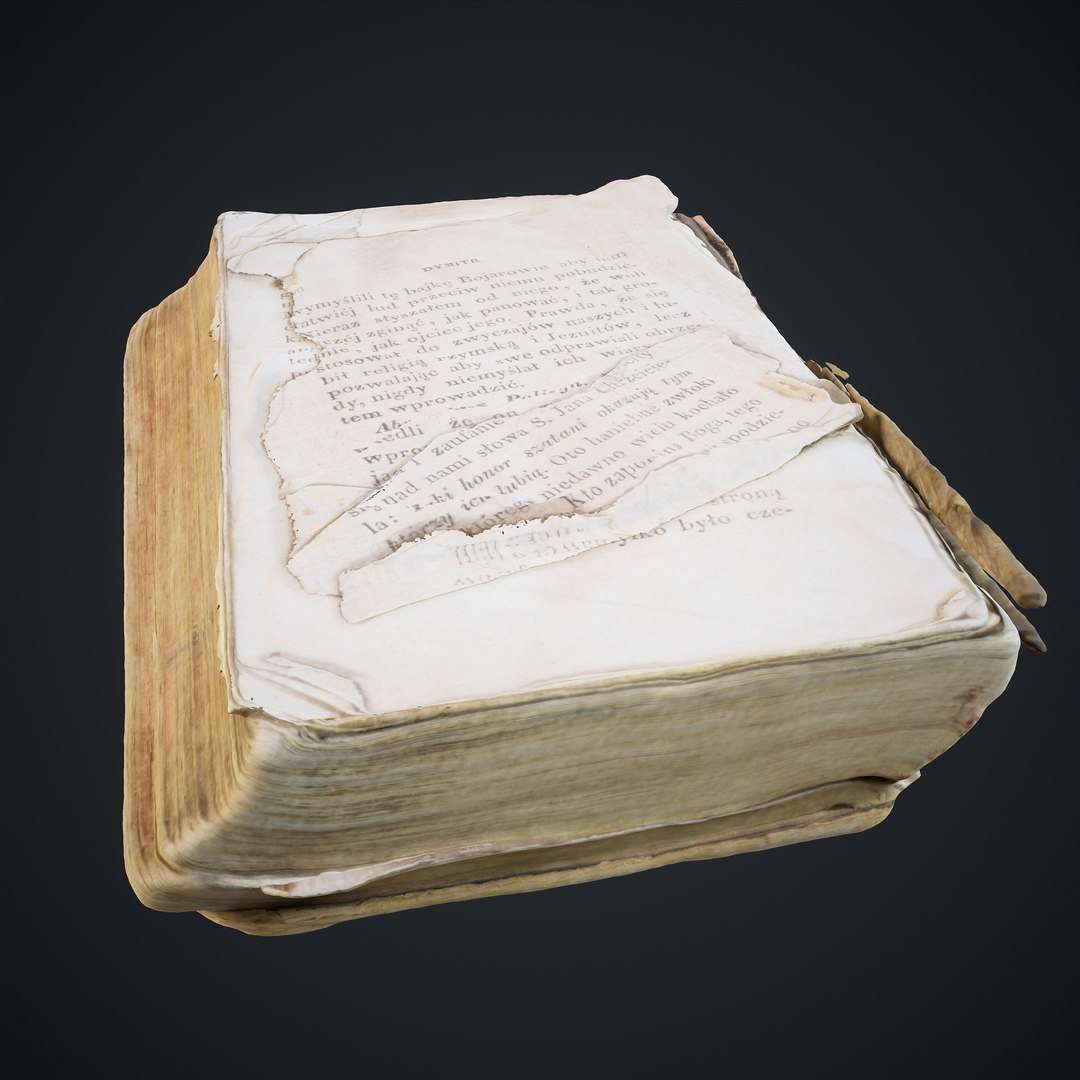 3D Scanned Old Books pack - TurboSquid 1906806