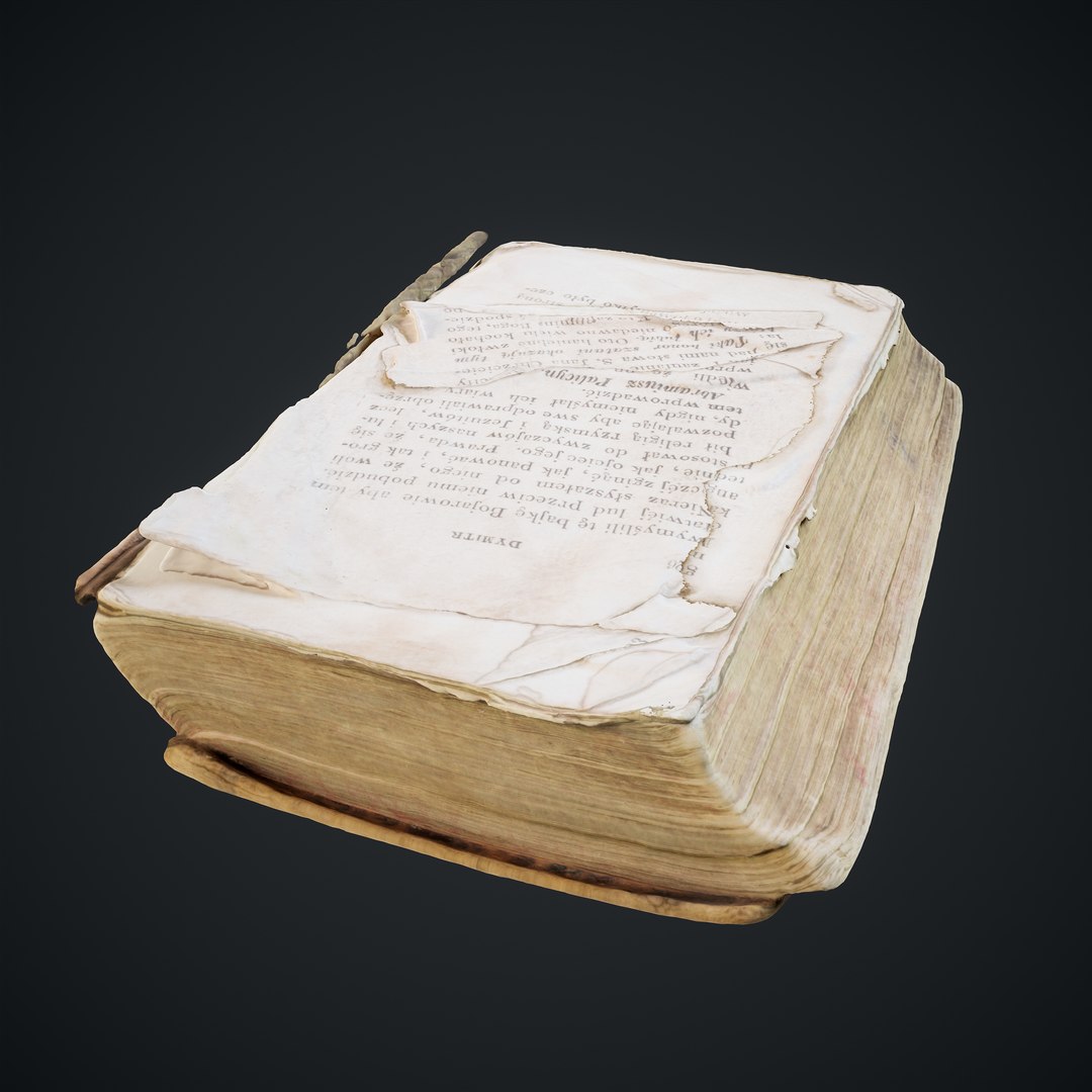3D Scanned Old Books pack - TurboSquid 1906806