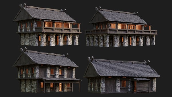 Medieval House Blender Models for Download | TurboSquid