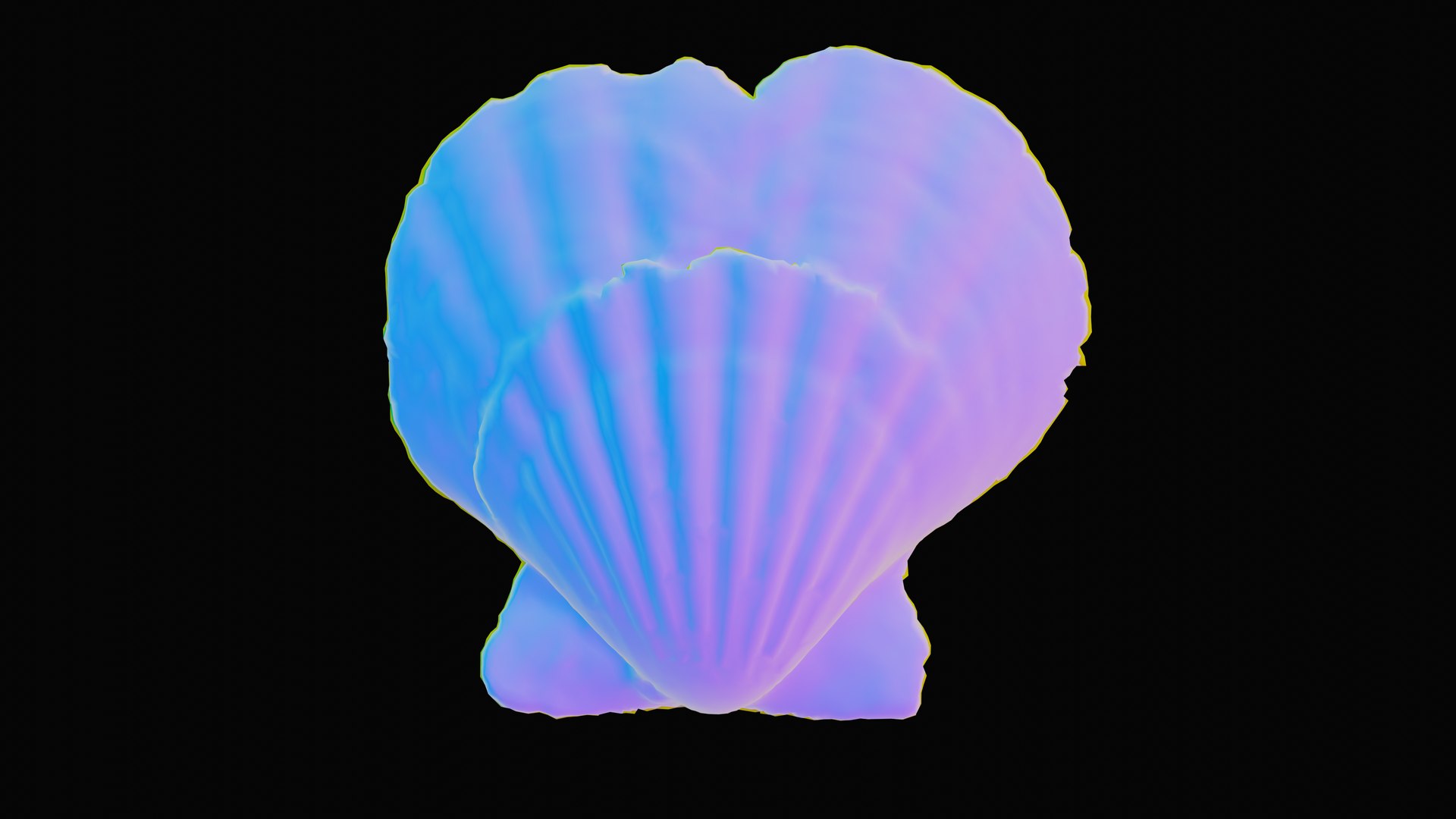 Sea Scallop Shell 3D - TurboSquid 1627572