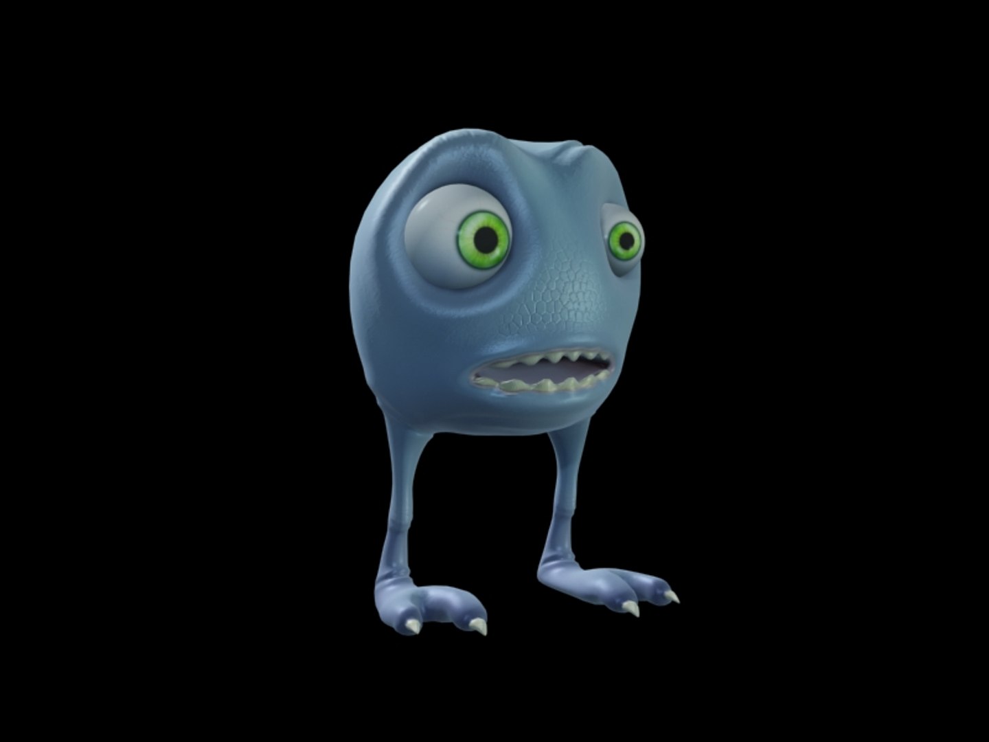Ball Monster Character 3d Max
