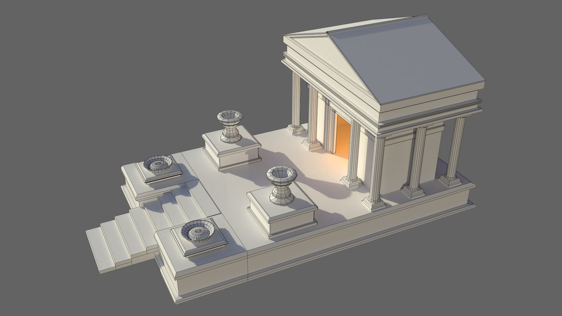 Ancient Ruined Abandoned Worship Temple 3D Model - TurboSquid 1805661