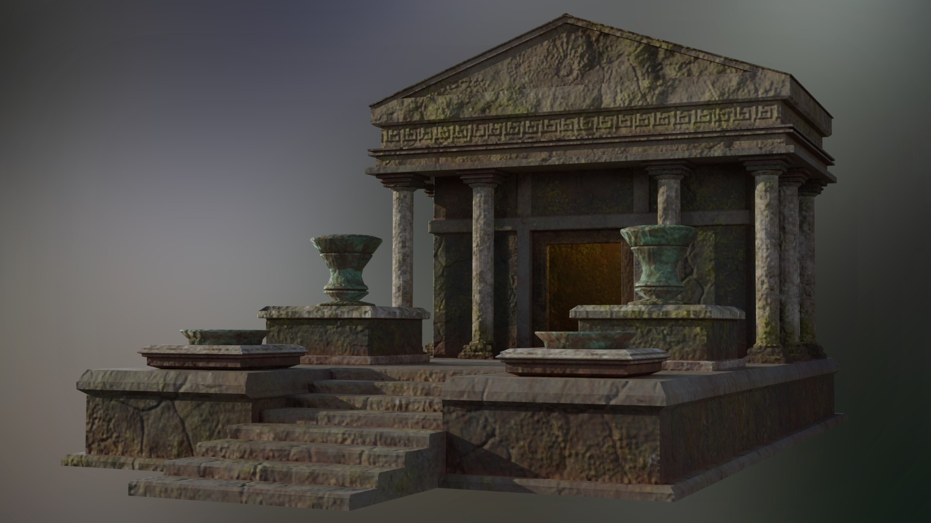 Ancient Ruined Abandoned Worship Temple 3D Model - TurboSquid 1805661