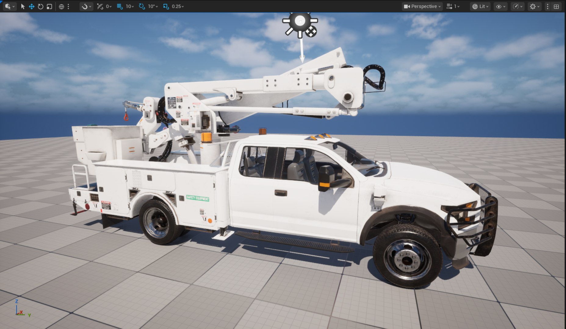 3D Bucket Truck - TurboSquid 2436679