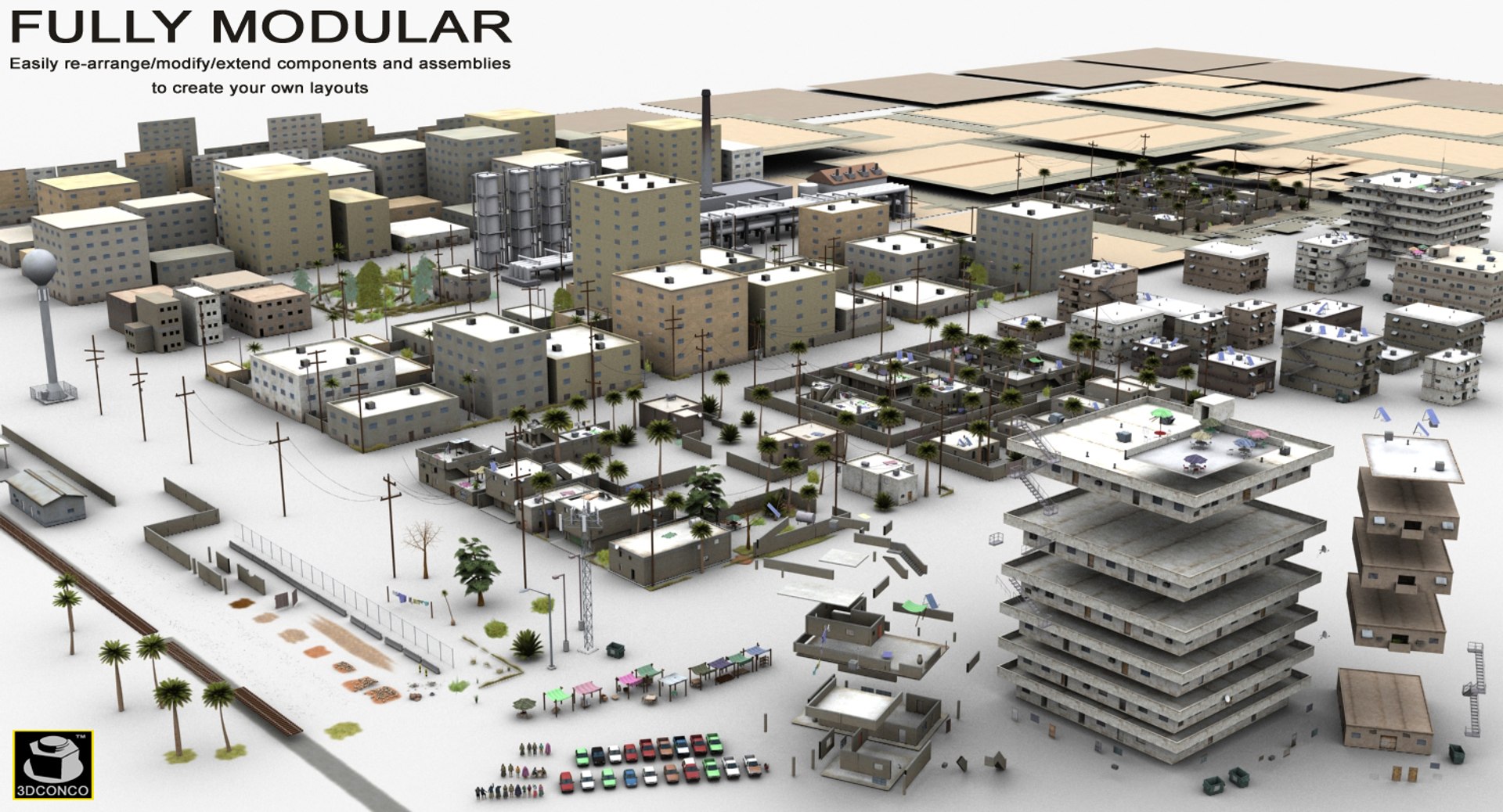 3D model urban africa middle - TurboSquid 1164234