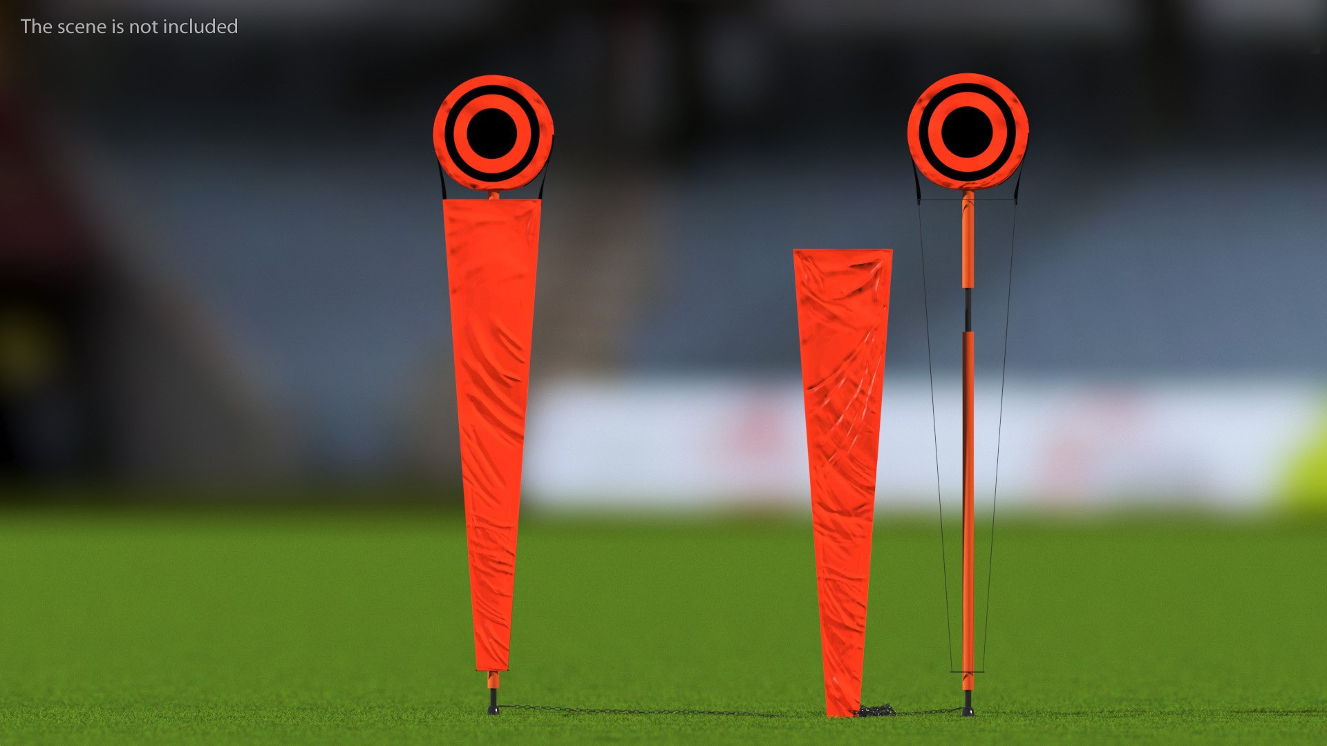 3D Football Down Markers Rigged - TurboSquid 2310315