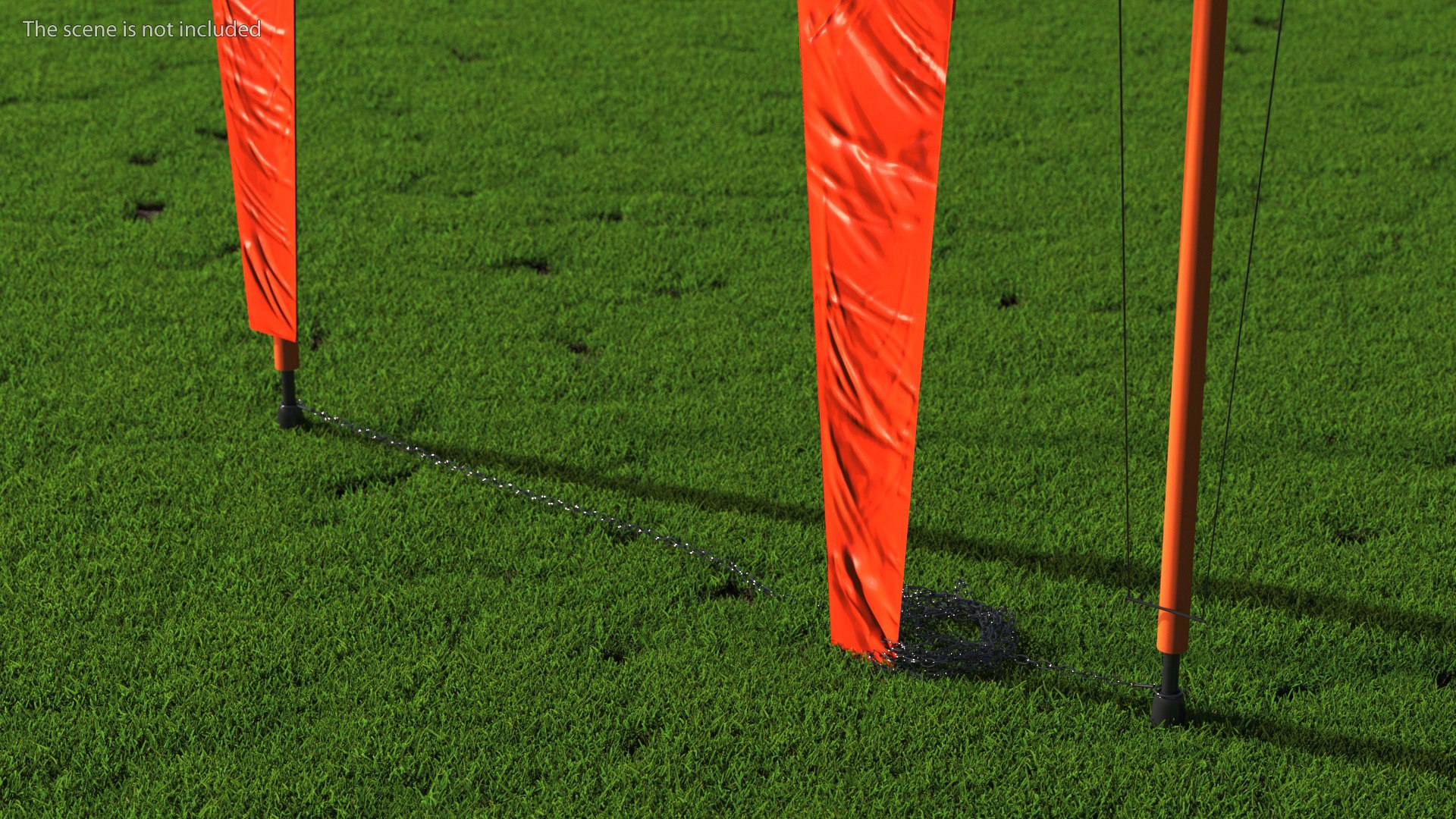 3D Football Down Markers Rigged - TurboSquid 2310315