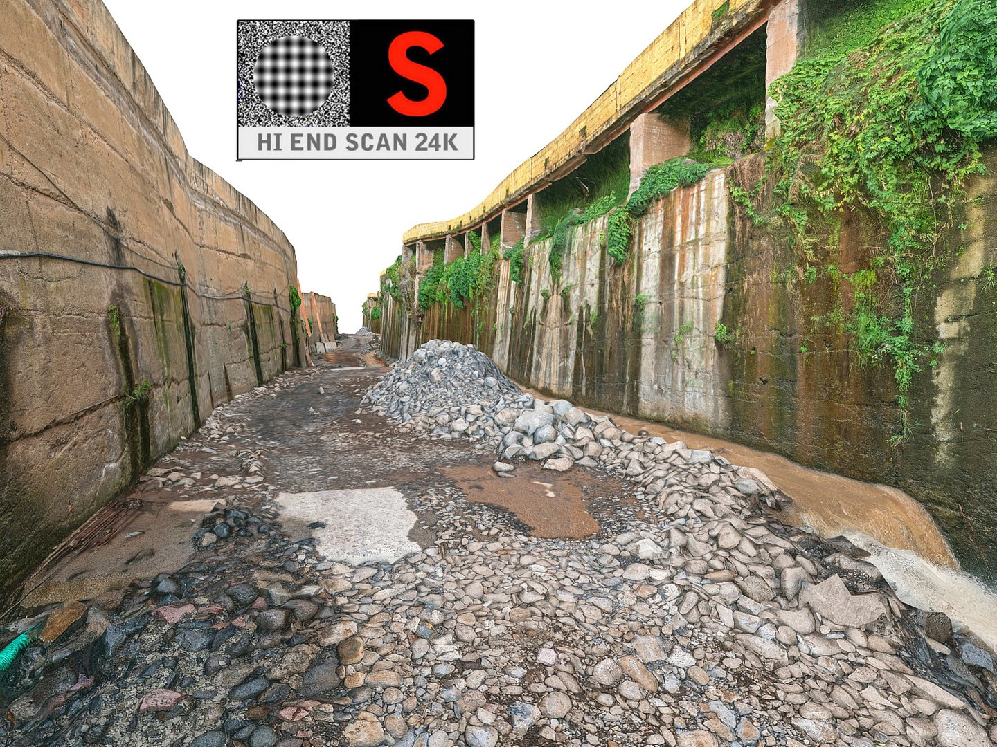 3D model urban water canal - TurboSquid 1153258