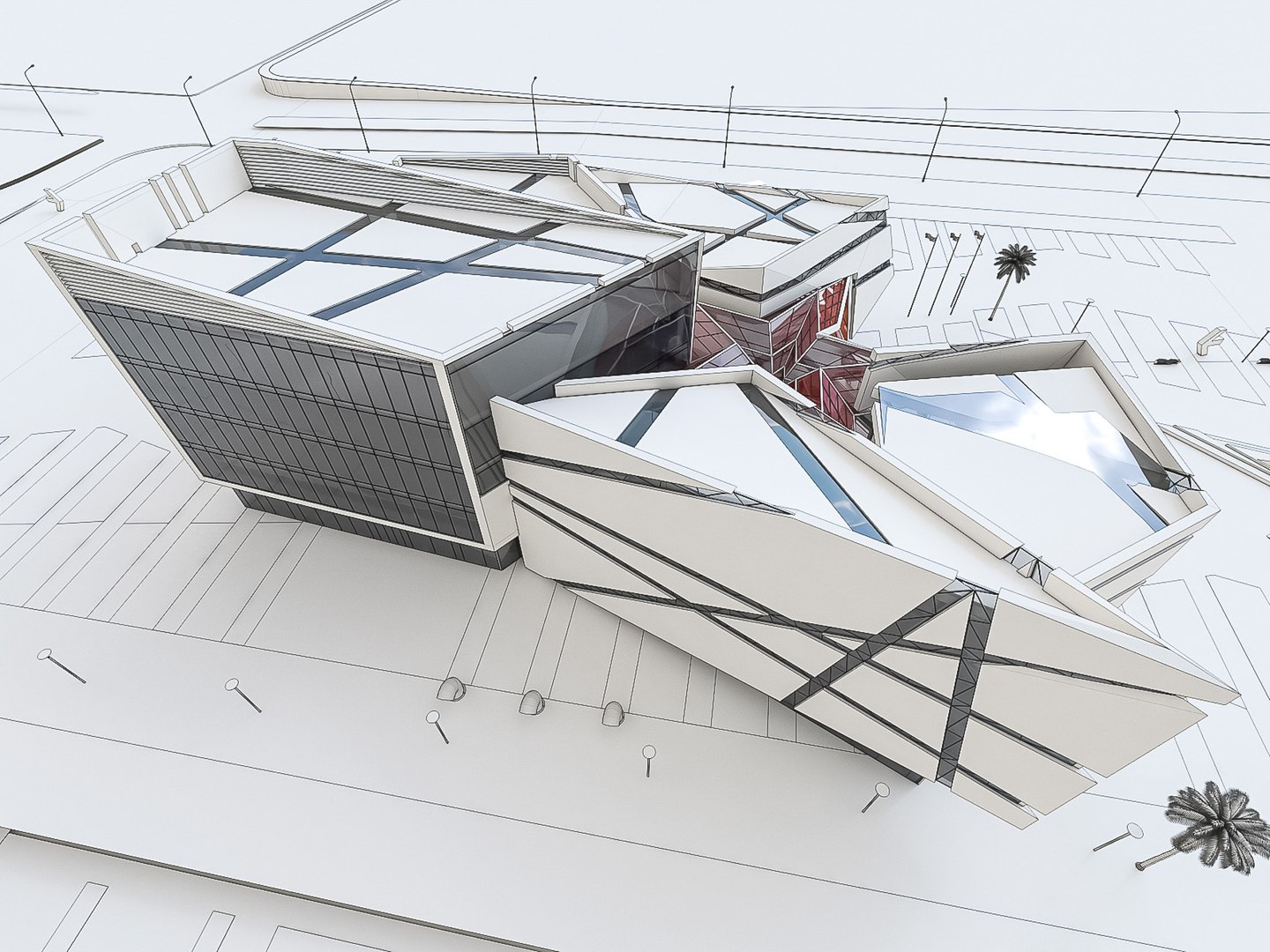 3D Modern Museum Building 01 - TurboSquid 1751293