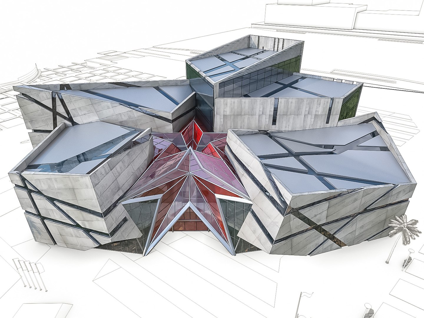 3D Modern Museum Building 01 - TurboSquid 1751293