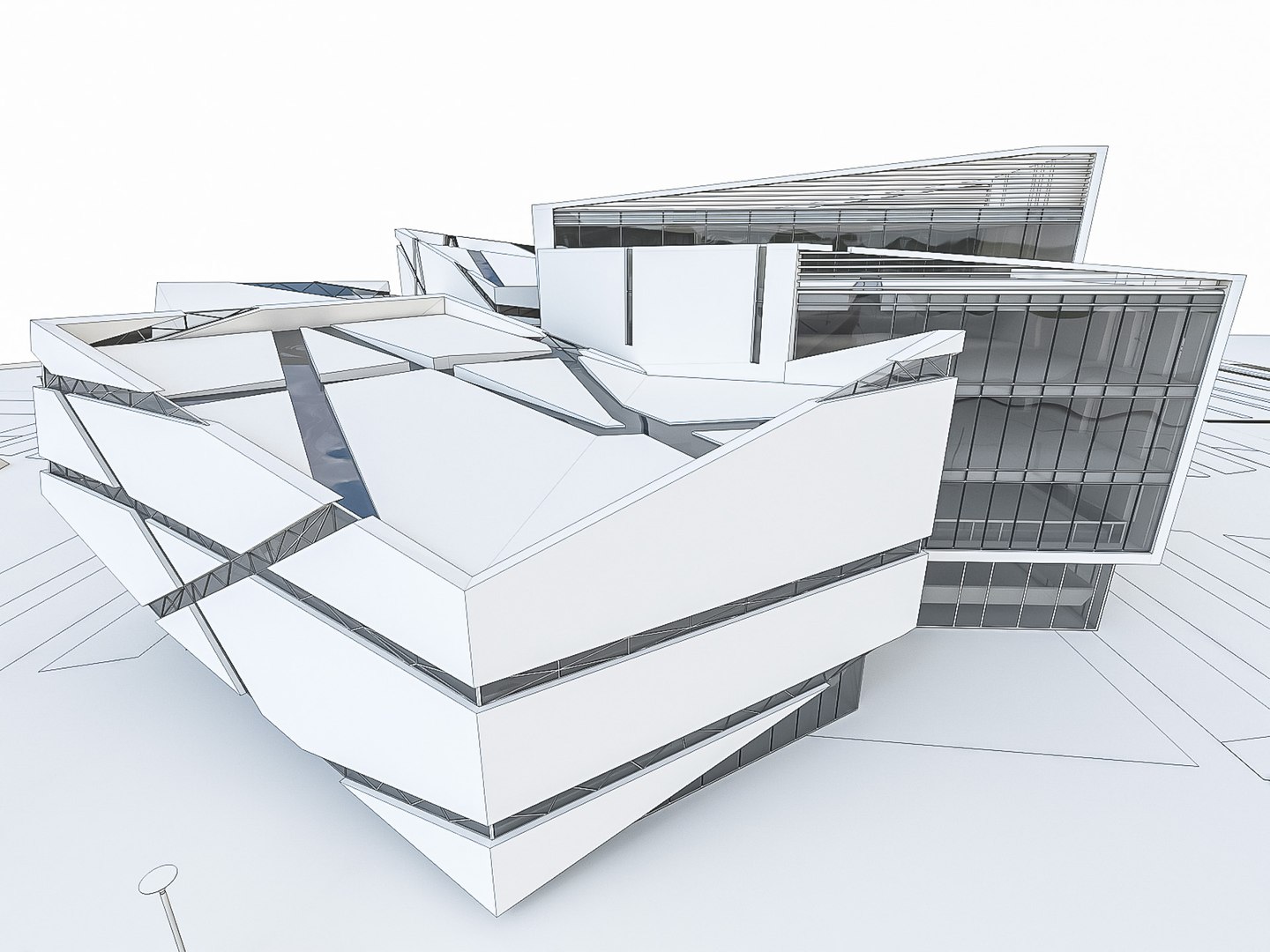 3D Modern Museum Building 01 - TurboSquid 1751293