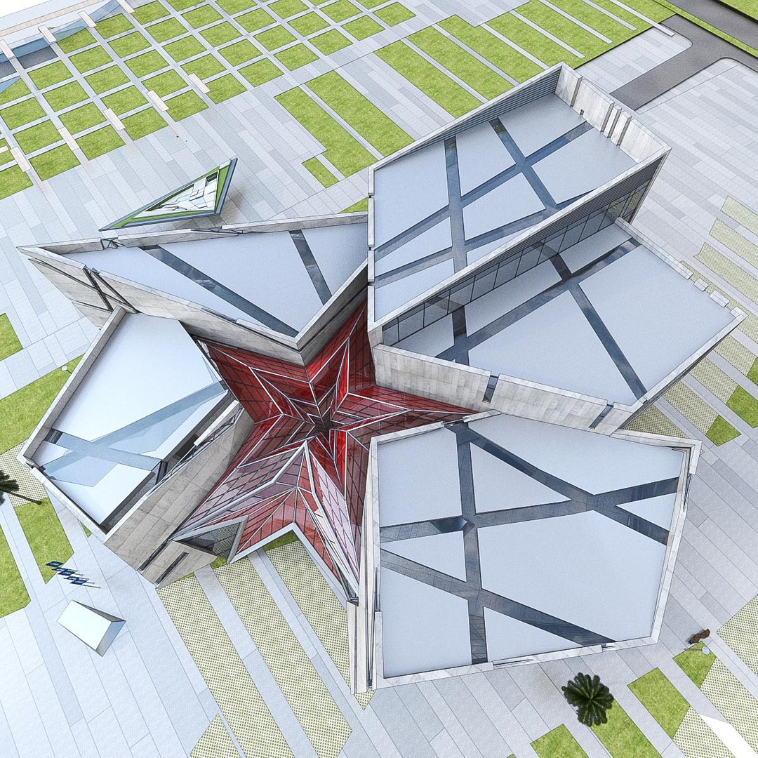 3D Modern Museum Building 01 - TurboSquid 1751293