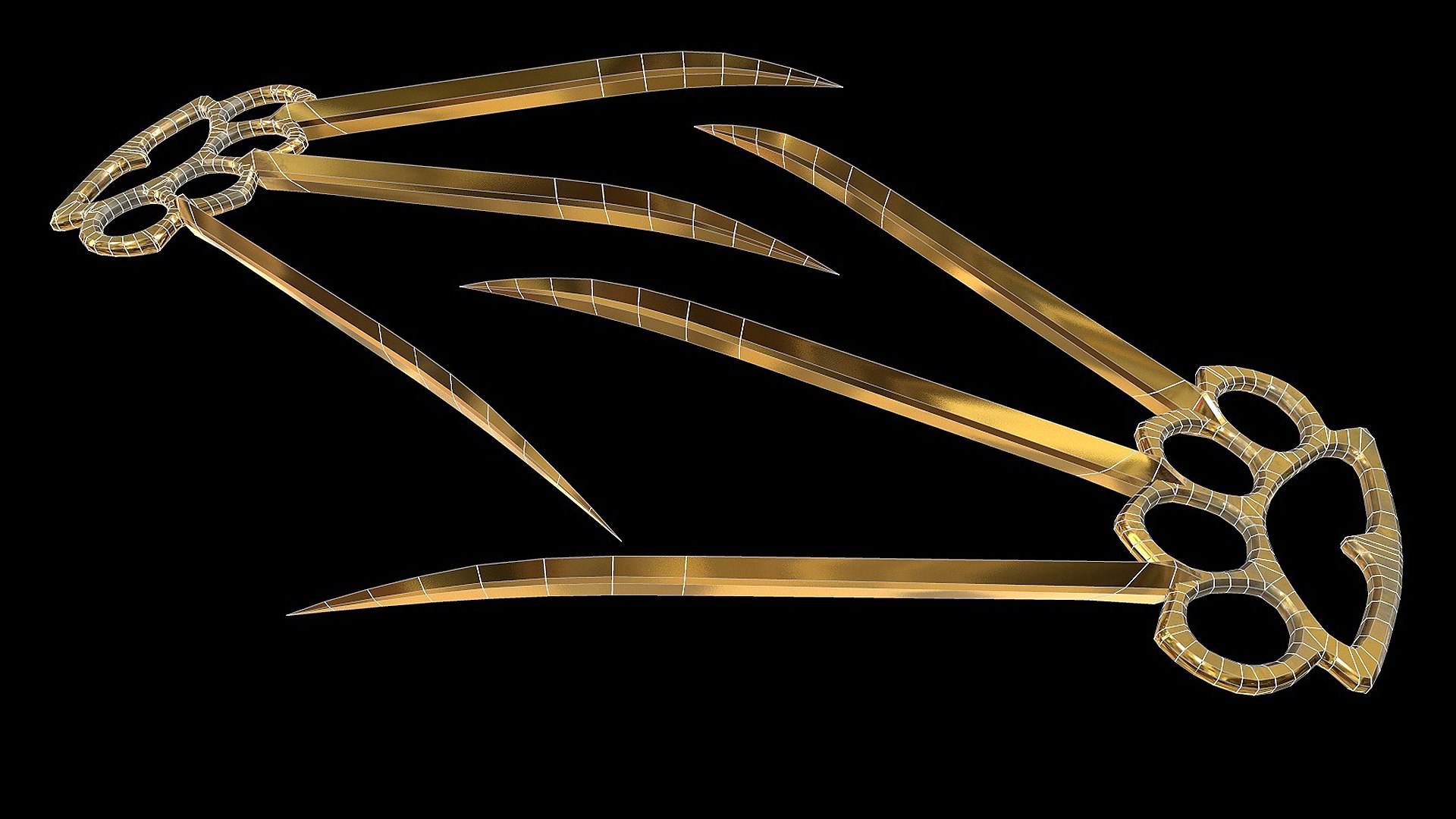 Brass Knuckles With Claws 3D - TurboSquid 2109450