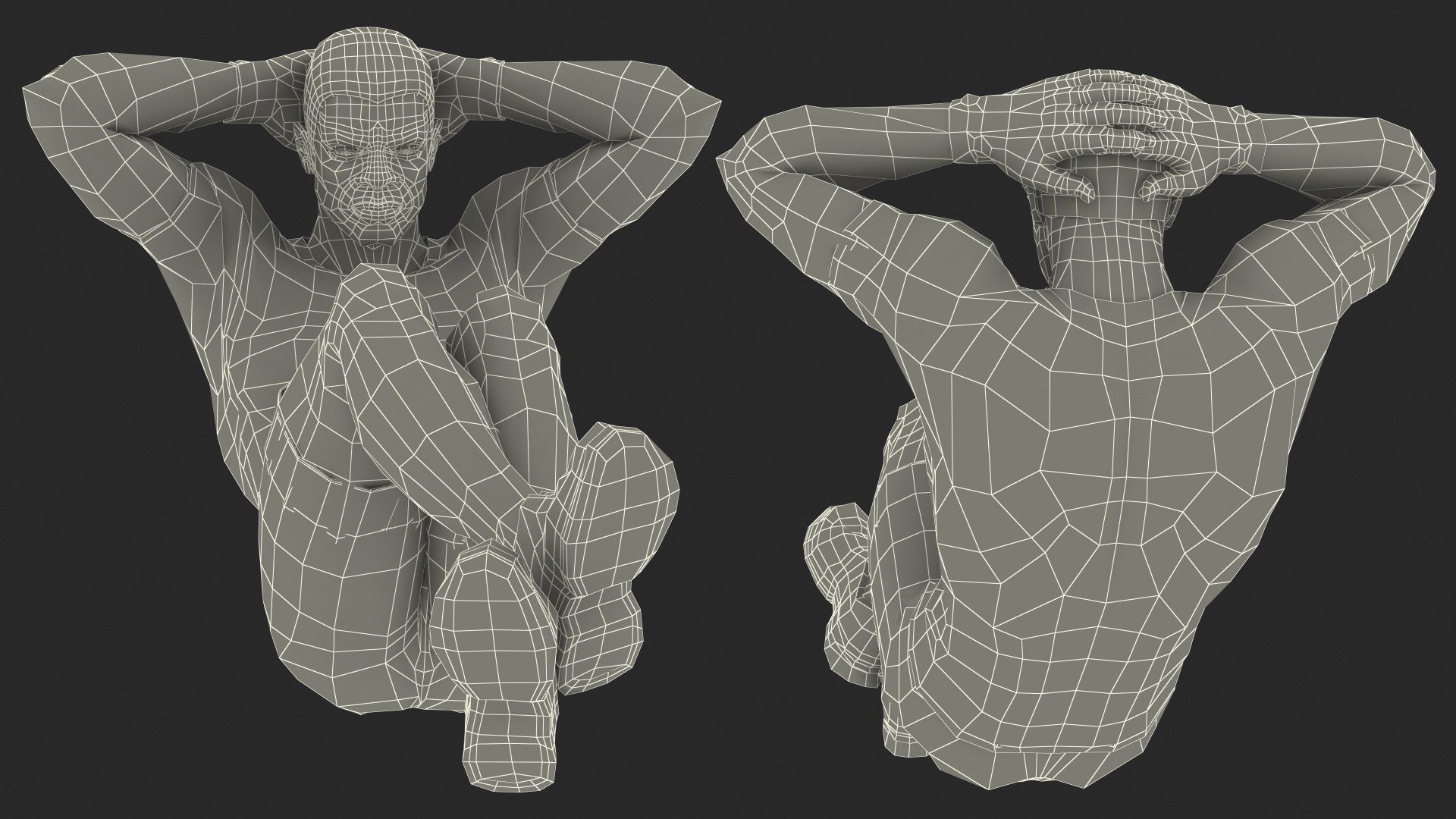 Light Skin Black Sportsmen Model - TurboSquid 1695087