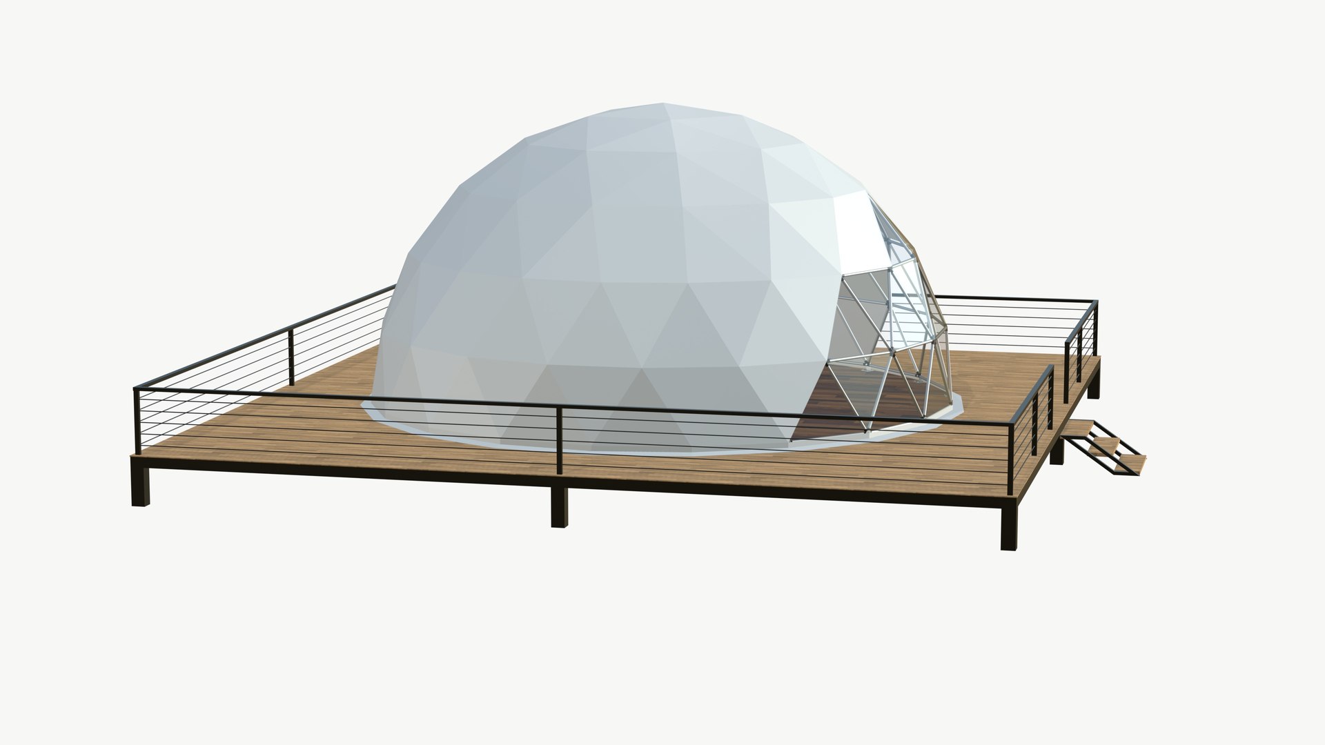 Geodesic Dome New Design 3D - TurboSquid 2043802
