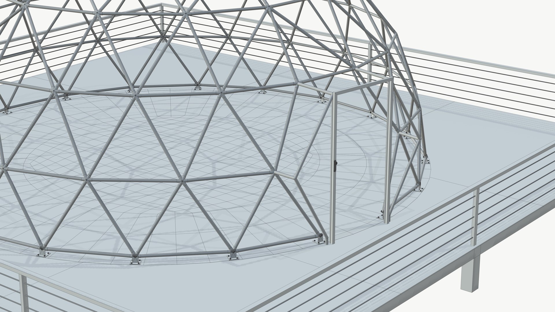 Geodesic Dome New Design 3D - TurboSquid 2043802