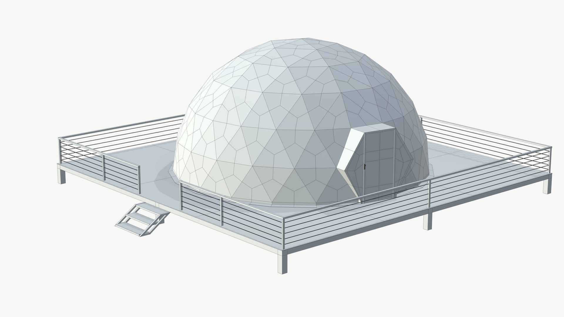 Geodesic Dome New Design 3D - TurboSquid 2043802