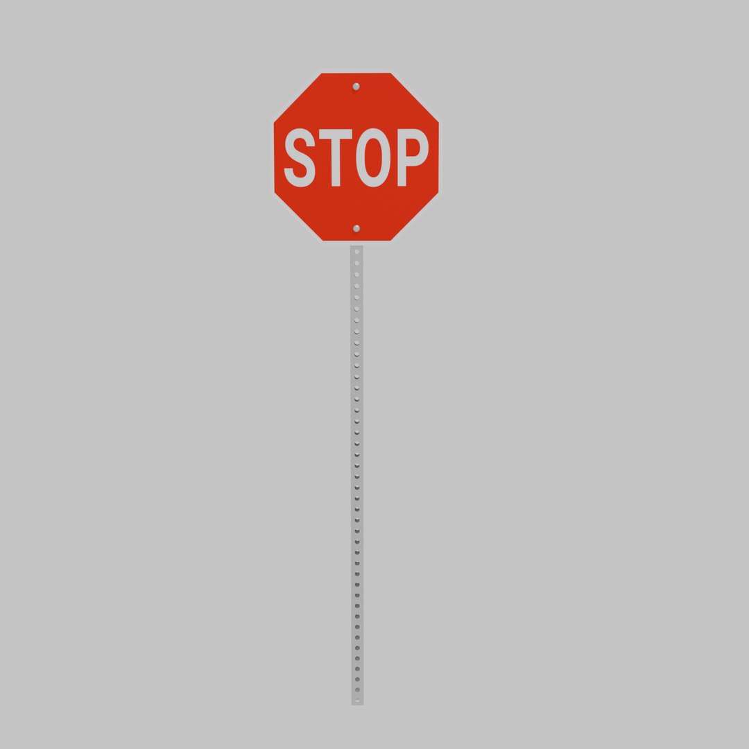 Stop Sign Model - TurboSquid 2392826