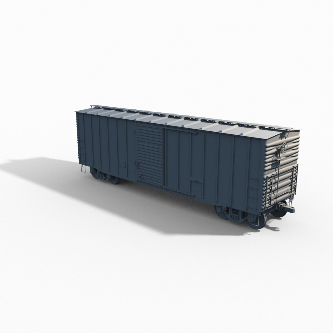 Freight Boxcar 3d Obj