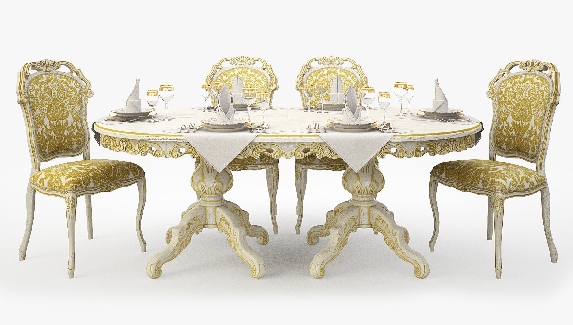 3D table chair model - TurboSquid 1214811