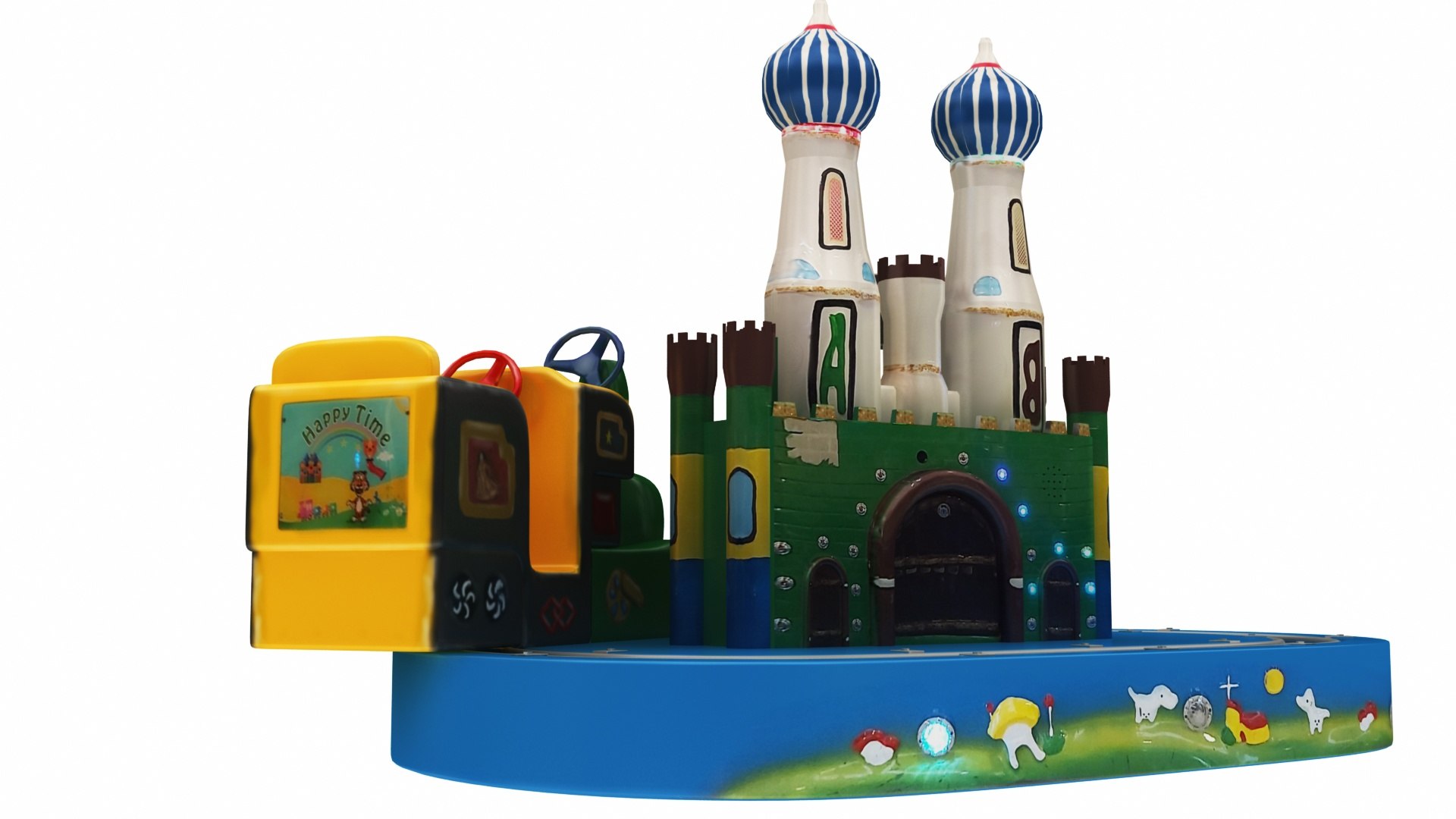 Train carousel toy 3D model - TurboSquid 1500933