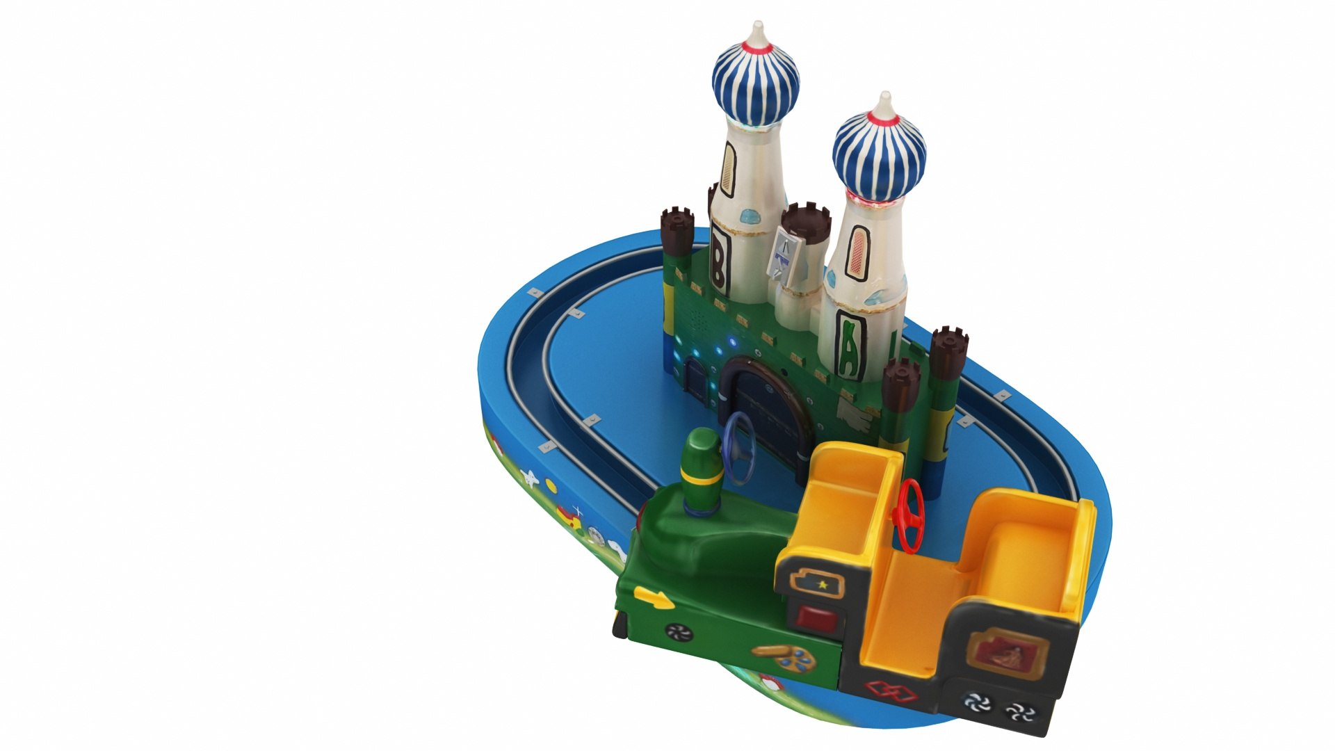 Train carousel toy 3D model - TurboSquid 1500933
