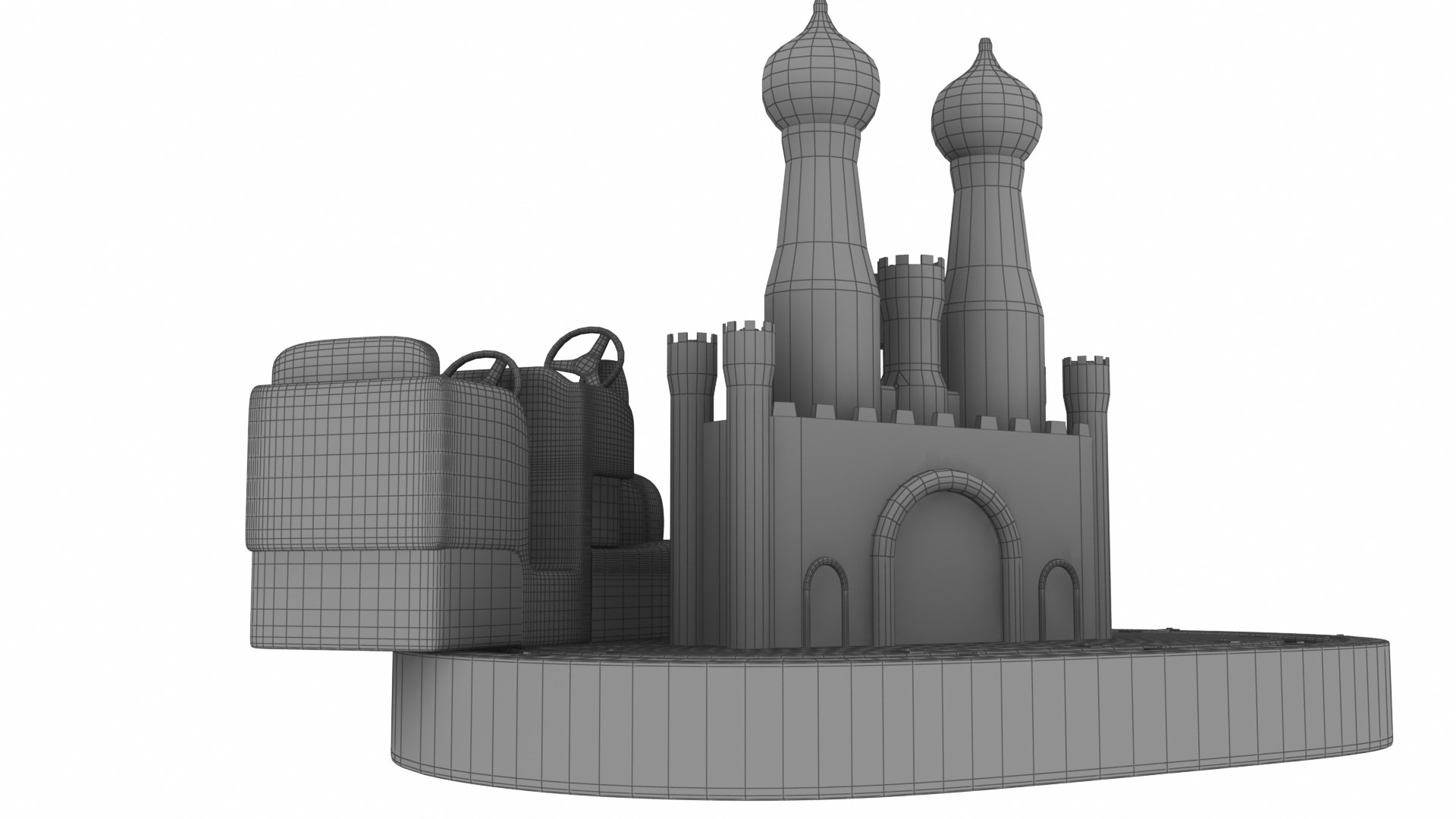 Train carousel toy 3D model - TurboSquid 1500933