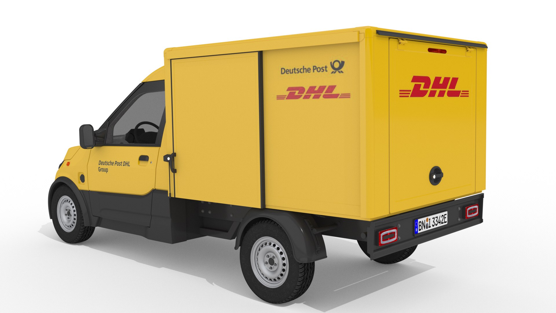 3D Streetscooter DHL Short Model - TurboSquid 2008817
