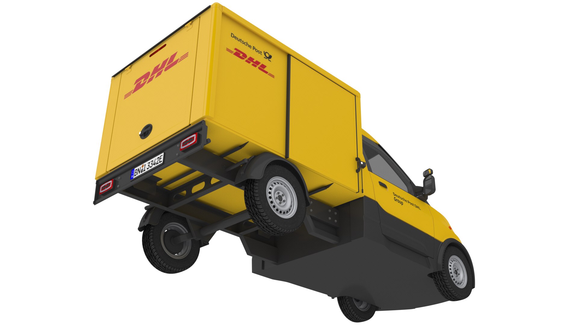 3D Streetscooter DHL Short Model - TurboSquid 2008817