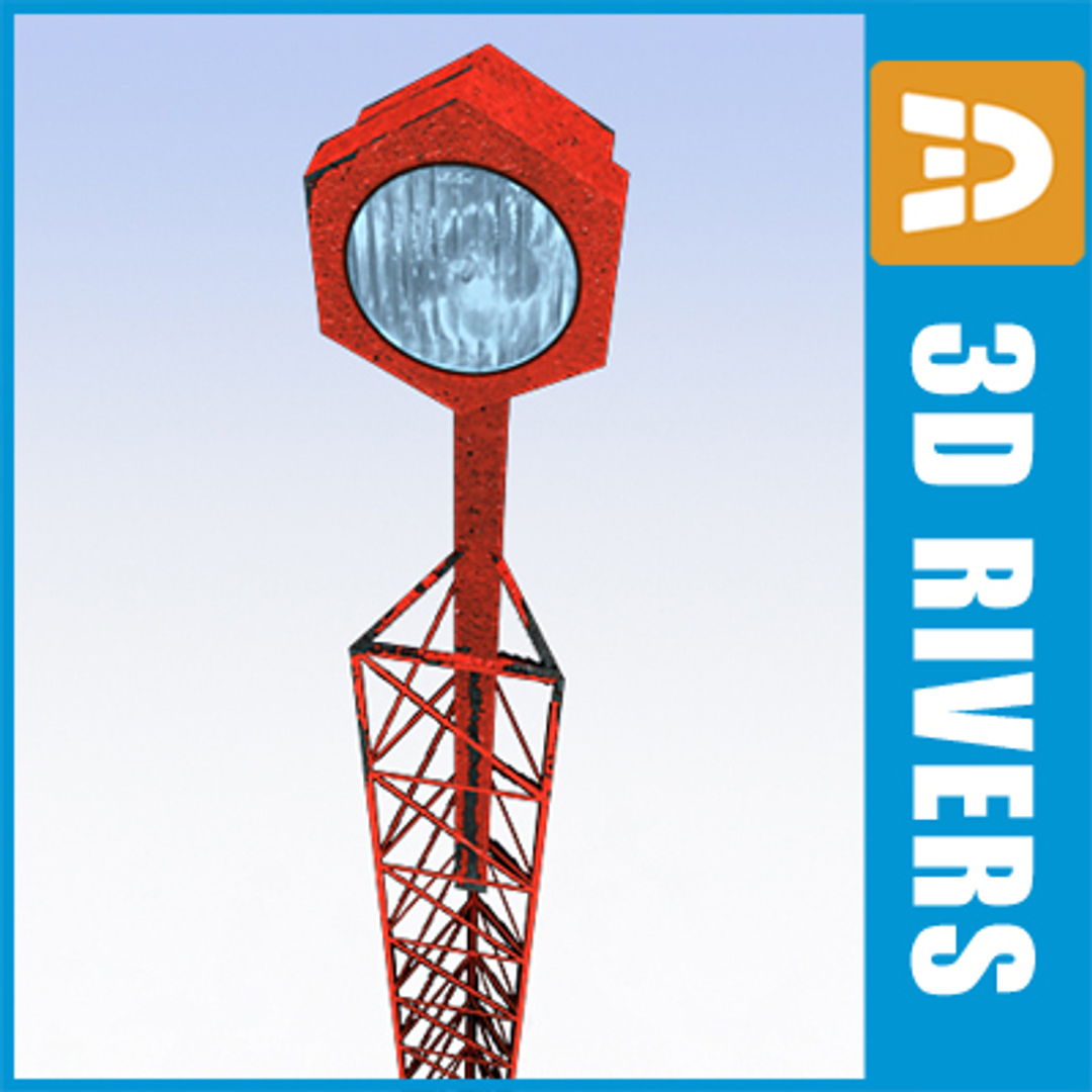 3d model of runway light airport