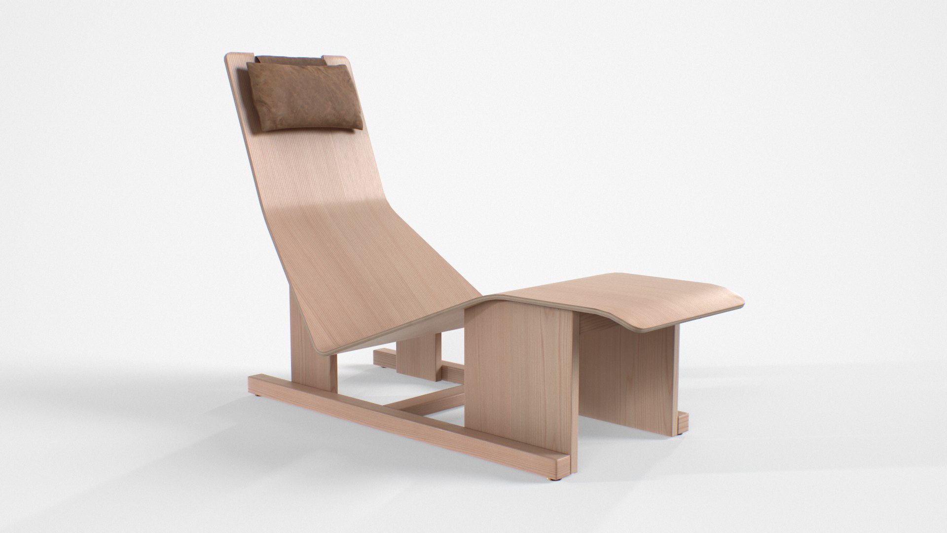 4Pm Lounge Chair In Fir Wood 3D Model - TurboSquid 2058888