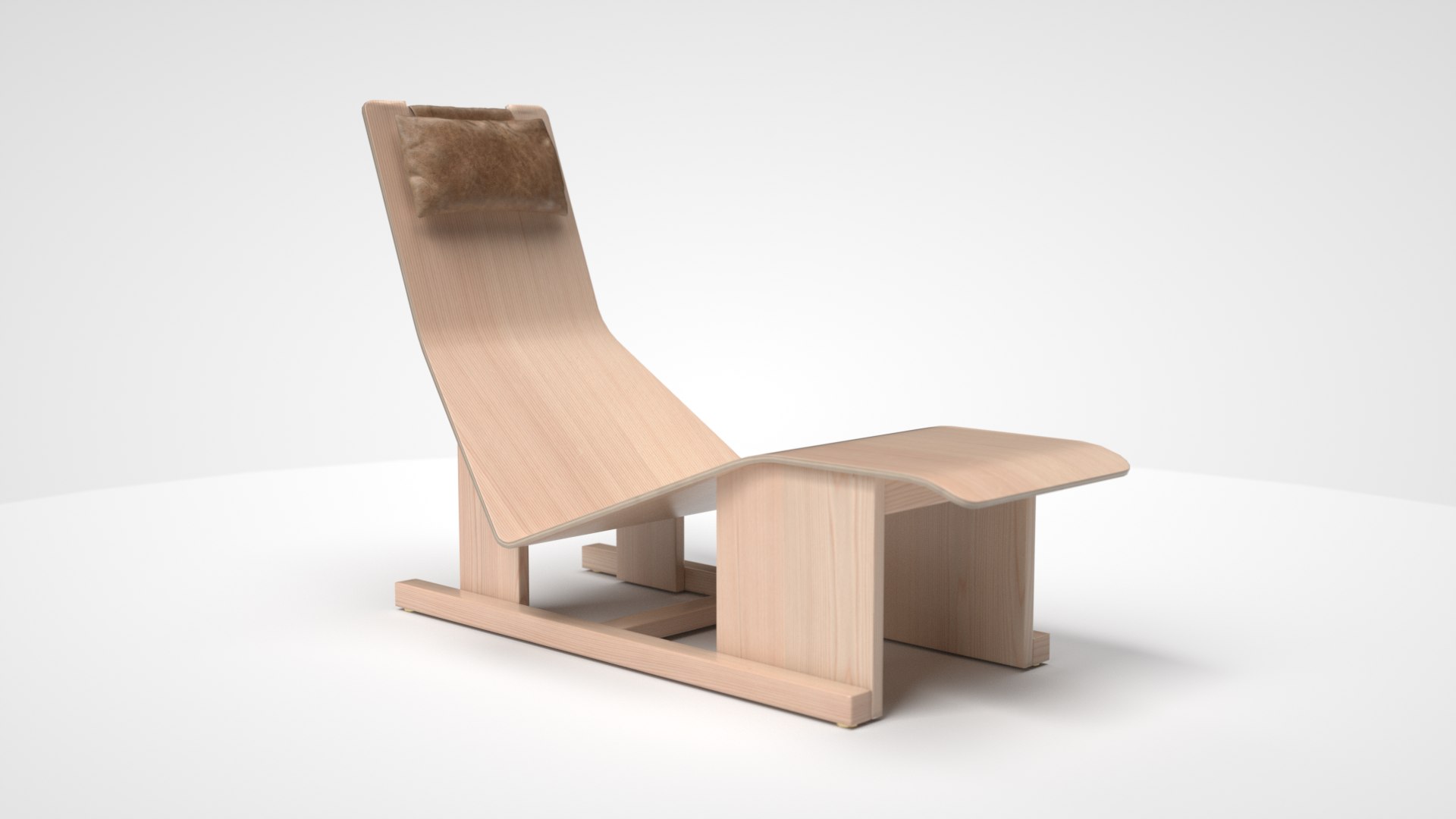 4Pm Lounge Chair In Fir Wood 3D Model - TurboSquid 2058888